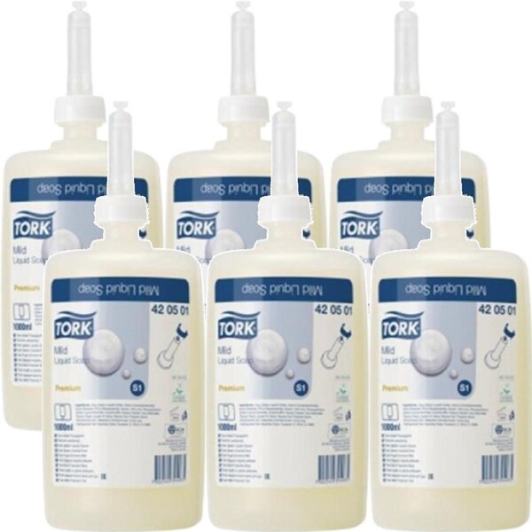 Tork Mild Liquid S1 Hand Soap 1L x 6 Cartridges/Carton | Woolworths