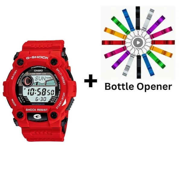 Casio G-Shock Digital Mens Red Tide Graph Watch G-7900A-4DR Bottle ...