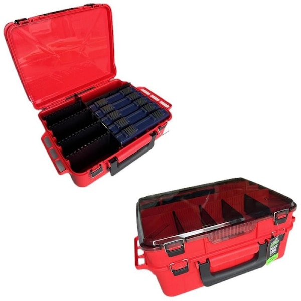 Bite Science Large Tackle Case with 5 Lure Boxes and Spinnerbait ...