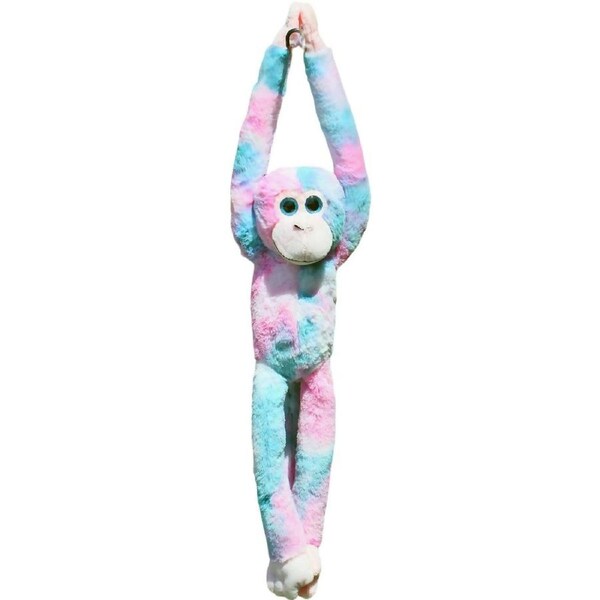 Cotton Candy - Plush Elise Hanging Monkey Pink Pastel Multicolor ...