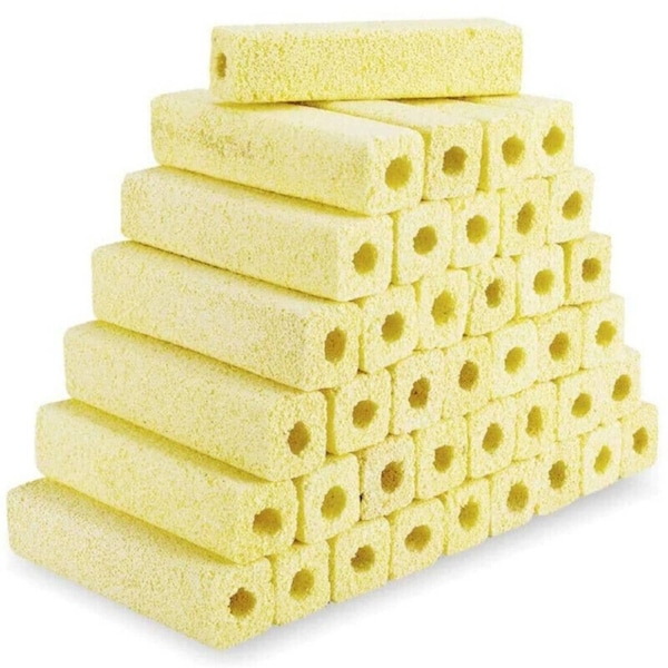 Hygger Aquarium Ceramic Bio Media Blocks 40 pack - Yellow | Woolworths