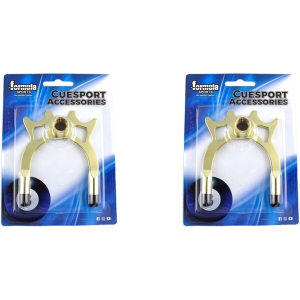 2x Formula Sports Spider Cue Stick Rest Bridge Brass Billiard Snooker ...