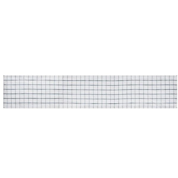 Mikasa Industrial Check Cotton / Linen-Blend Dining Table Runner, 230 x ...