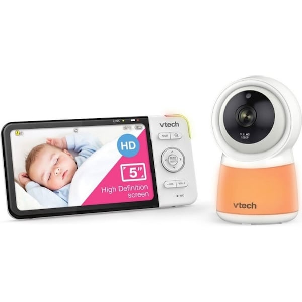 VTech 5 Inch Smart HD Video Baby Camera Monitor With Remote Access ...