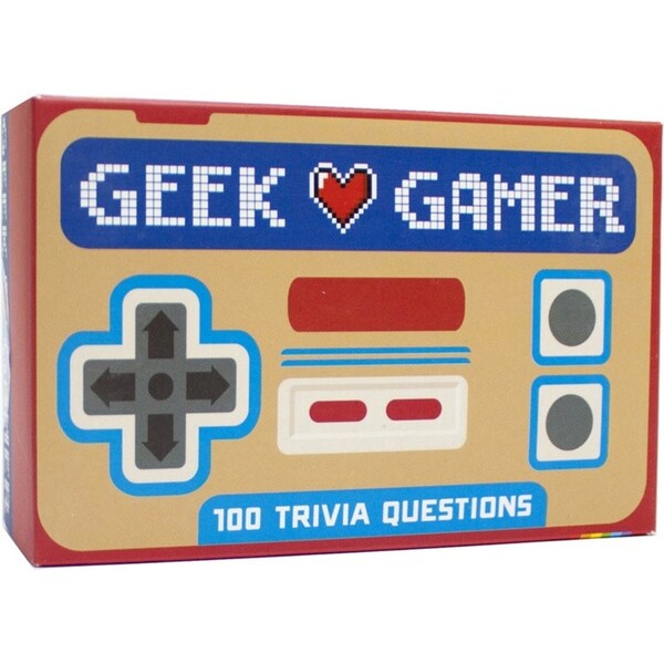 100pc Gift Republic Geek Gamer Trivia Question Cards Quiz Party Game ...