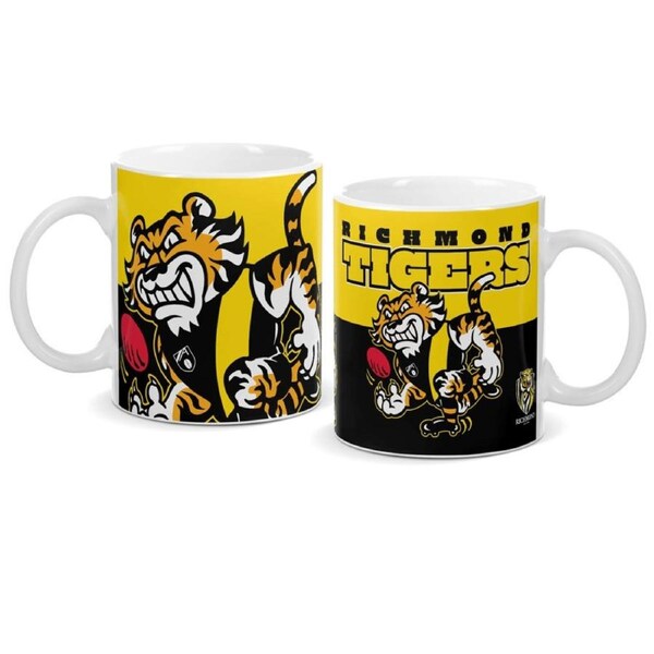 Richmond Tigers AFL Team Ceramic Massive 20oz Coffee Mug Cup | Woolworths