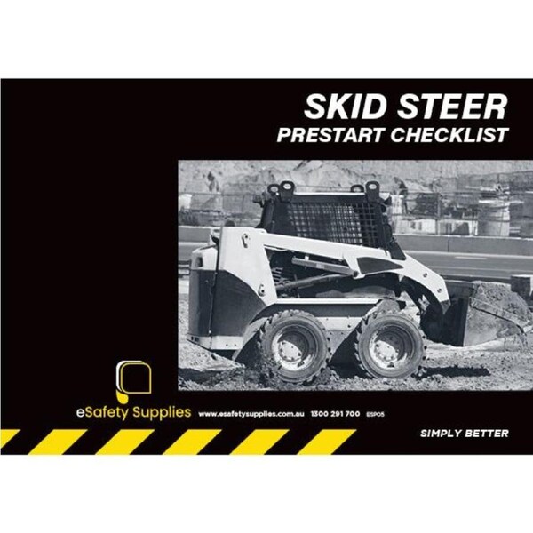 Skid Steer Prestart Checklist Book | Woolworths