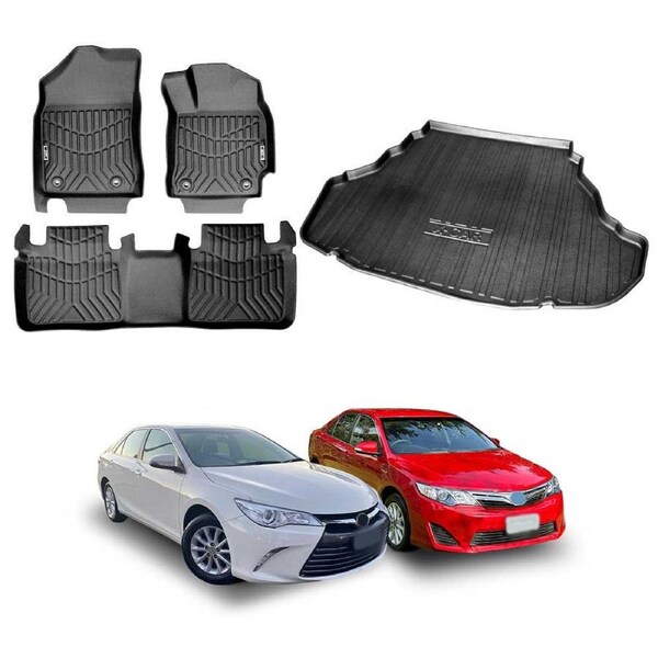 3D Floor Mats Boot Liner for Toyota Camry 2012-2017 All Weather Heavy ...