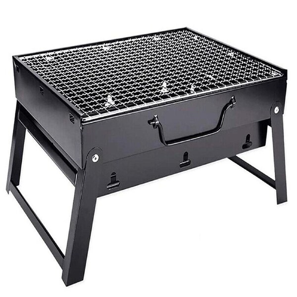 Outdoor Camping Portable And Foldable Charcoal BBQ Grill Hibachi Picnic Barbecue | Woolworths