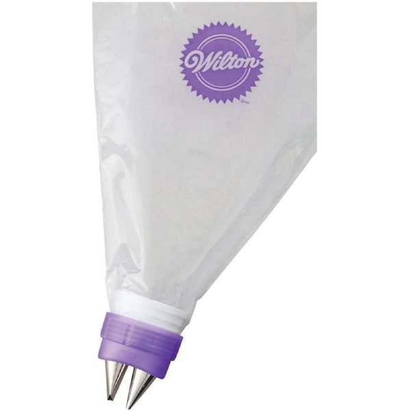 Wilton Duo Piping Tip Coupler Ring Cake Icing Frosting Baking ...