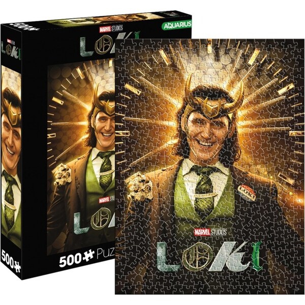 500pc Aquarius Marvel Loki 35x48cm Jigsaw Puzzle Family Kids Game Fun ...