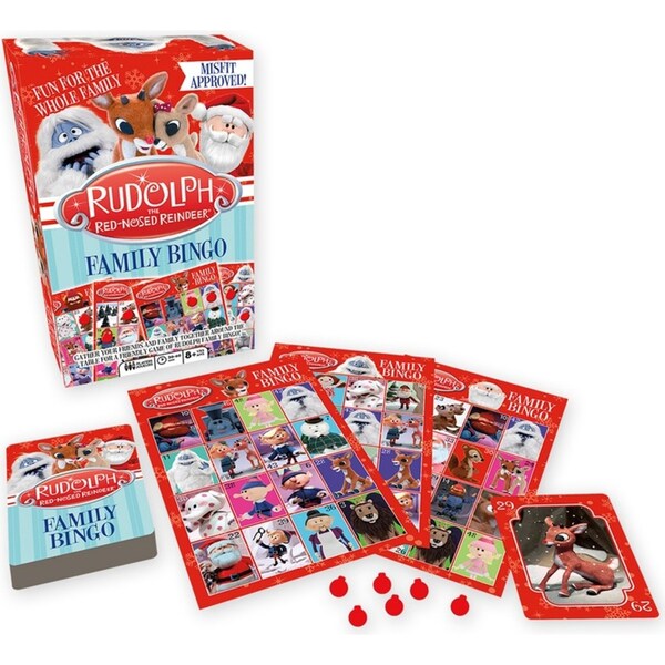 Aquarius Rudolph The Red-Nosed Reindeer Family Bingo Card Party Fun ...