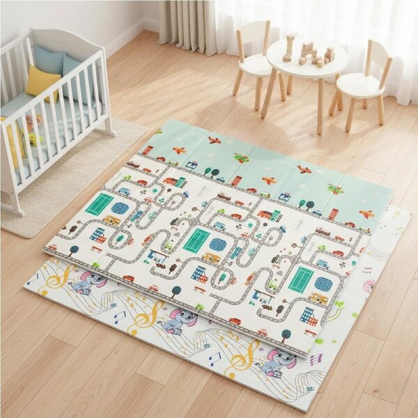 Bopeep Kids Play Mat Baby Crawling Pad Floor Foldable XPE Foam Non-slip ...