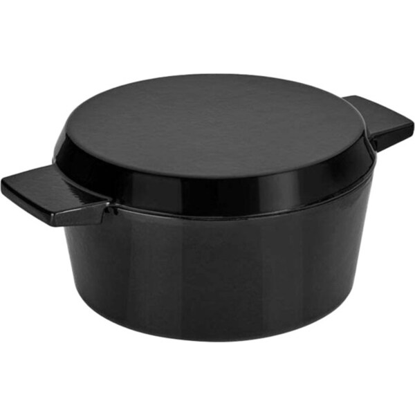 Stanley Rogers 28cm Baking Heavy Duty Cast Iron French Oven w/ Pan Lid ...