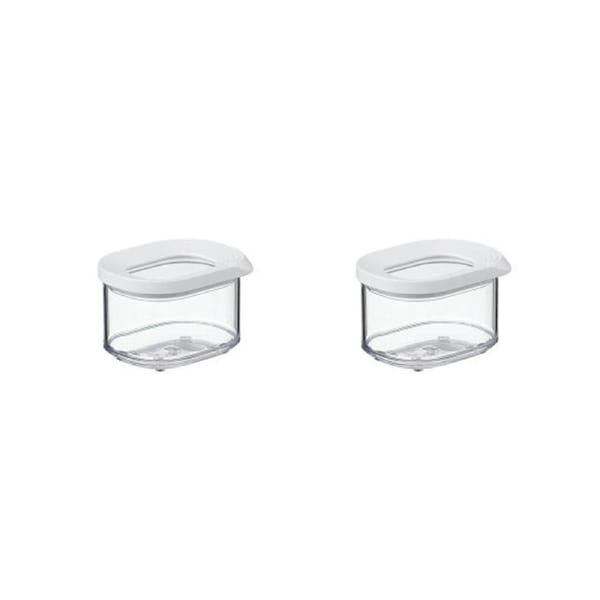 2x Mepal Modula Mini Food Storage Box Stackable Container w/ Lid 175ml ...