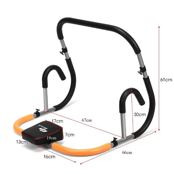 Costway Portable Ab Cruncher Machine Workout Equipment Abdominal ...