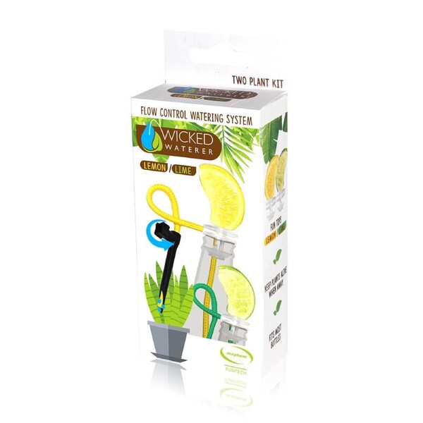 Mayhem Funtech UK Lemon/Lime Wicked Waterer Plant Watering System ...
