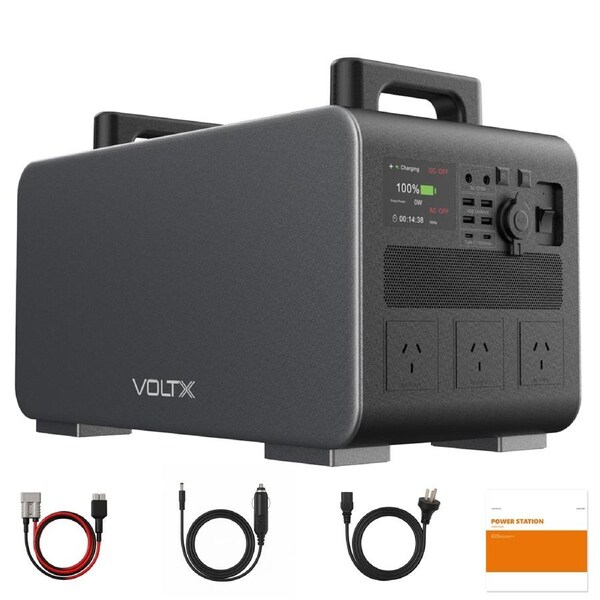 VoltX M3000 3000W Power Station 3072Wh LiFePO4 Battery 12 Output Ports for Camping & Emergency ...