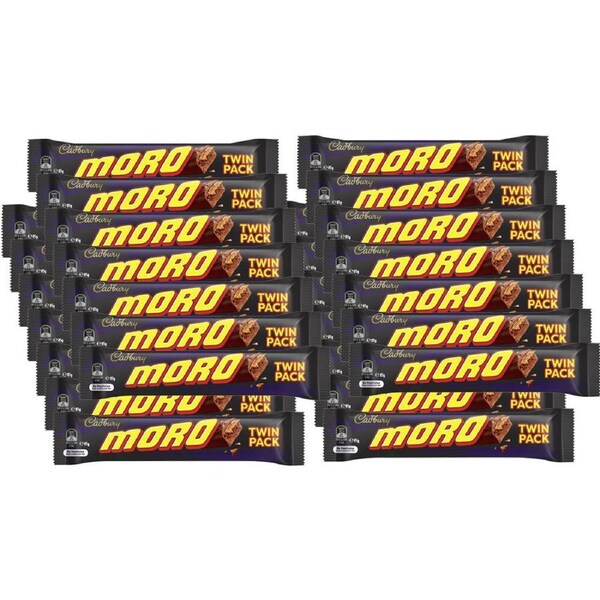 28pc Cadbury Moro Twin Pack 85g Milk Chocolate Confectionery Candy Bar ...