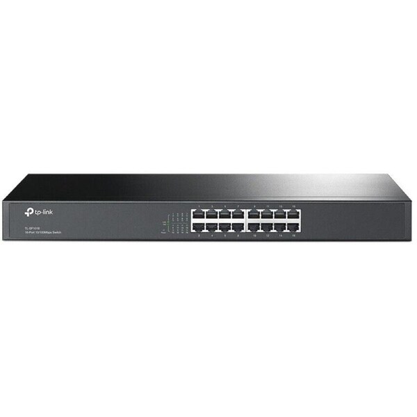 TP-Link TL-SF1016 16-Port 100Mbps Rackmount Switch 19" Steel Case Energy Save | Woolworths