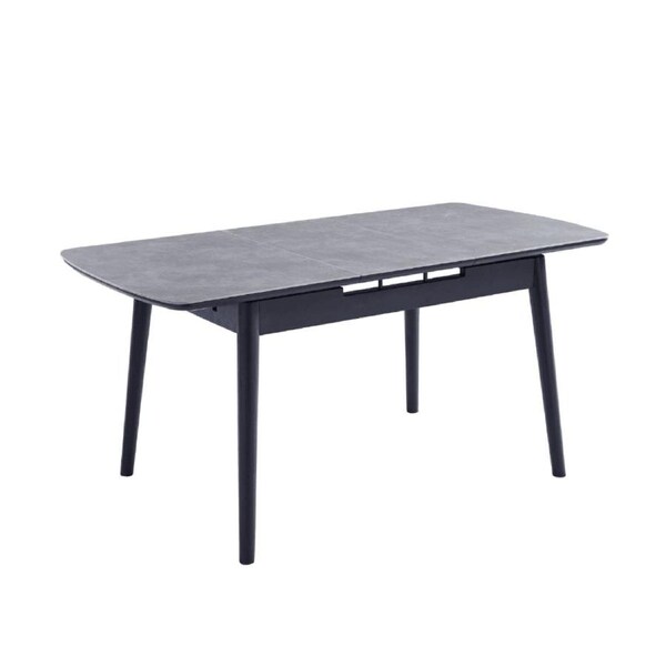 Raimon Furniture Janice Extension Rectangular Dining Table 120-140cm - Greystone Ceramic ...