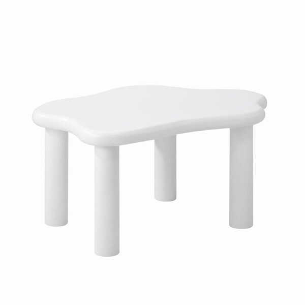 Oikiture Coffee Table Side Tables Sofa Cafe Desk Living Room White ...