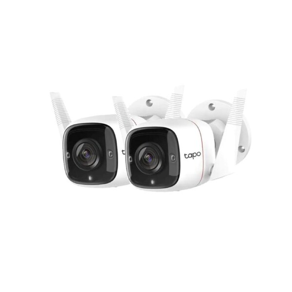 TP-Link TC65 3MP Outdoor Security Wi-Fi Camera (2-Pack) | Woolworths