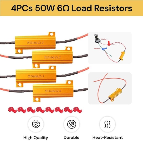 4PCs 50W 6Ohm Load Resistors | Woolworths
