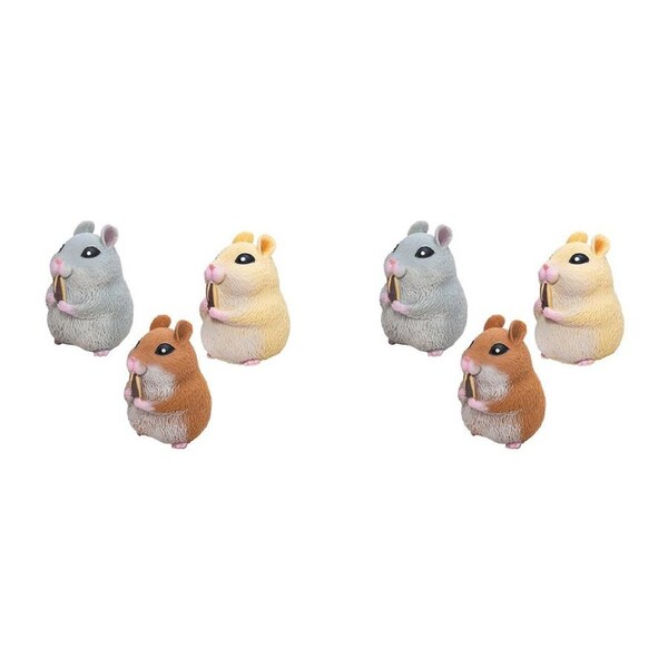 2PK Schylling Chonky Cheeks Hamster Kid Sensory Squeeze Toy 8cm ...