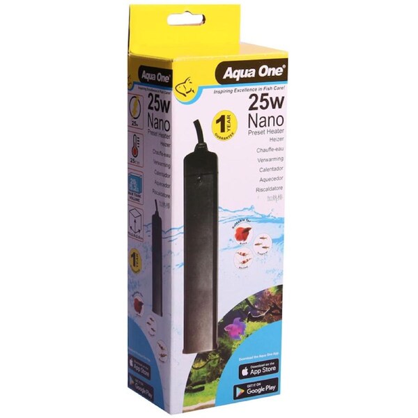 Aqua One Nano Plastic Preset Heater 25W (15045) | Woolworths