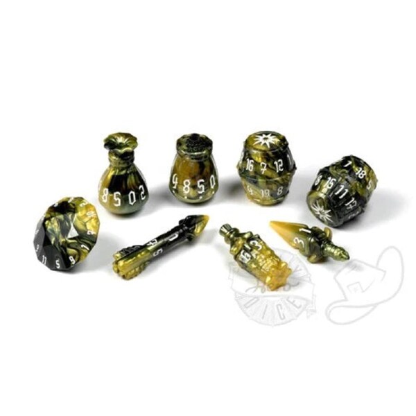 PolyHero Dice - Rogue 8 Dice Set Slick Serpent | Woolworths