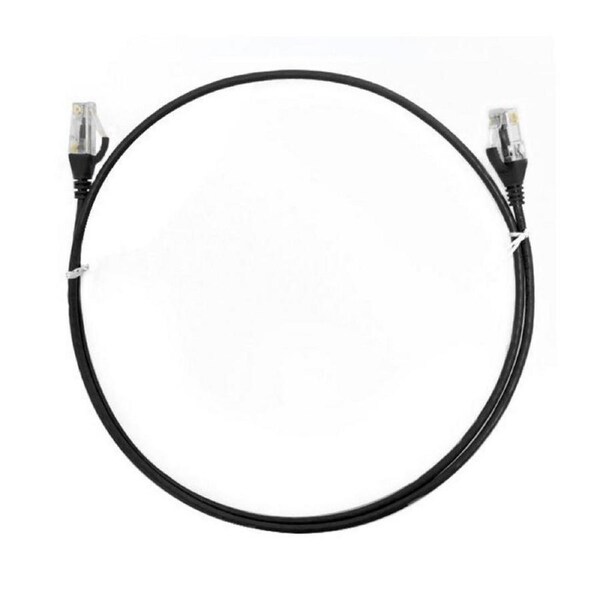 [CAT6THINBK-1M] 8ware 1m/100cm Black CAT6 Ultra Thin Slim Cable RJ45 ...