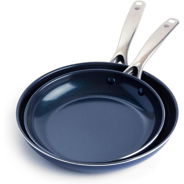 2pc Blue Diamond Home Kitchen Cookware Non Stick Frypan Set 24/28cm ...