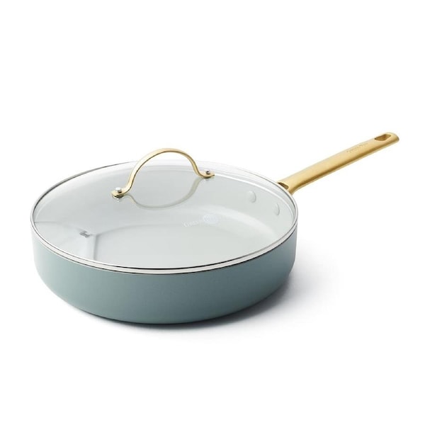 GreenPan Padova Smokey Sky Blue Covered Skillet 28cm Non Stick Home ...