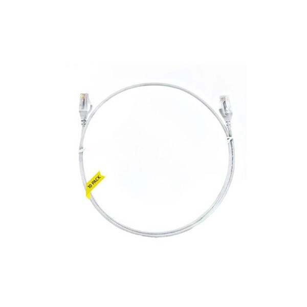 10Pcs White Cat 6 Ultra Thin Lszh Ethernet Network Cable | Woolworths