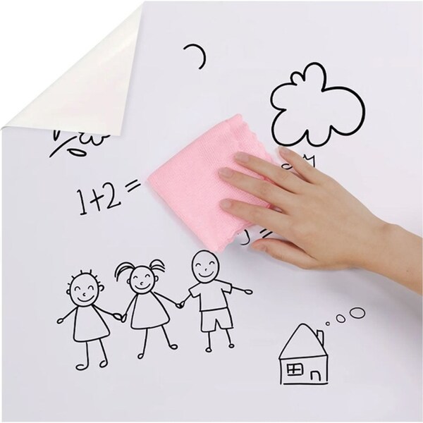 SOGA 60cm x 500cm Clear Dry Erase Whiteboard Wall Sticker | Woolworths