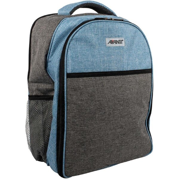 Avanti 30cm Fabric 4 Person Picnic Backpack Travel Bag Knife/Fork/Spoon ...