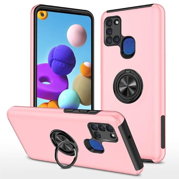 Samsung Galaxy A21S Compatible Case Cover With Shockproof Magnetic Ring ...