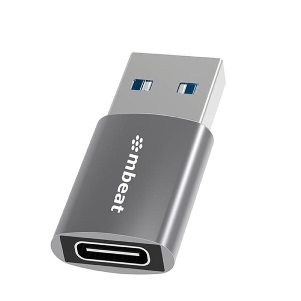Mbeat Elite Usb Male To Usb C Female Adapter Space Grey | Woolworths