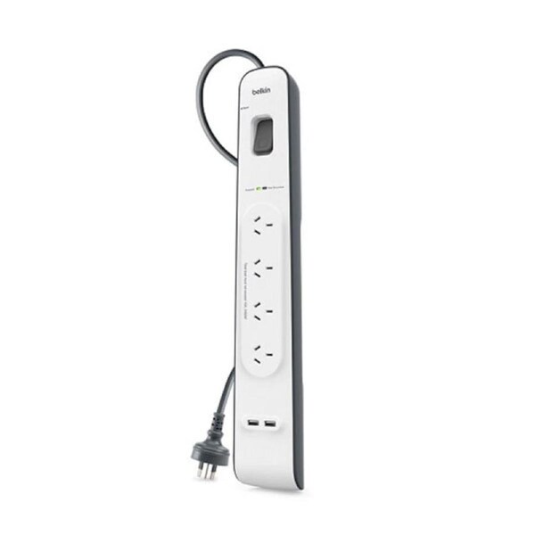 Belkin Usb Charging 4 Outlet Surge Protection Strip | Woolworths