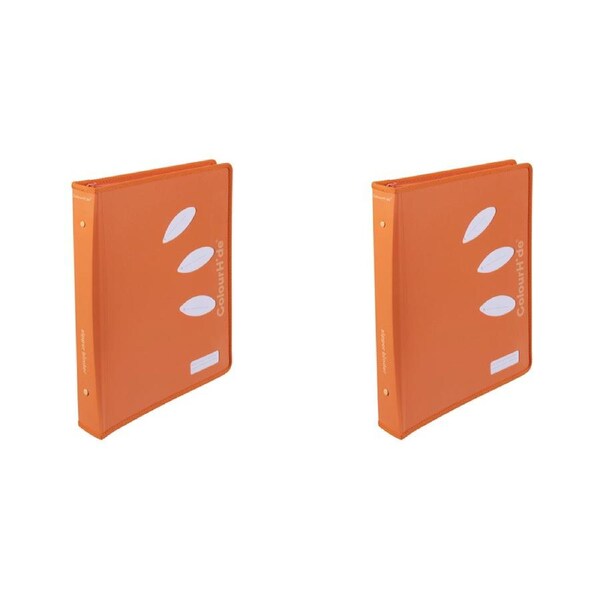 2x Colourhide 48cm Zipper Ring Binder File Holder Document Organiser ...