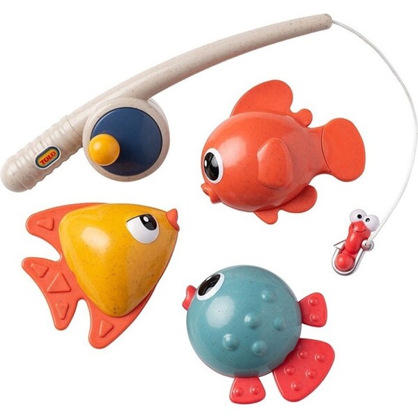 4pc Tolo Toys Bio Plastic Funtime Fishing Kids/Toddler Bath Play Toy ...