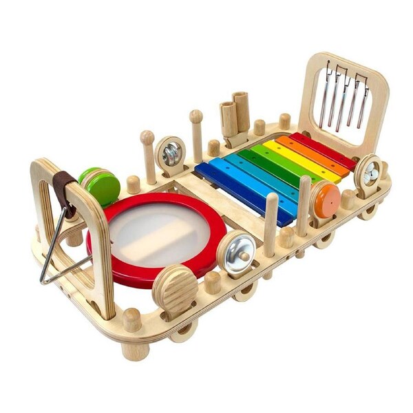 Im Toy Melody Mix Wooden 59cm Musical Instrument Wall Bench Kids Toy ...