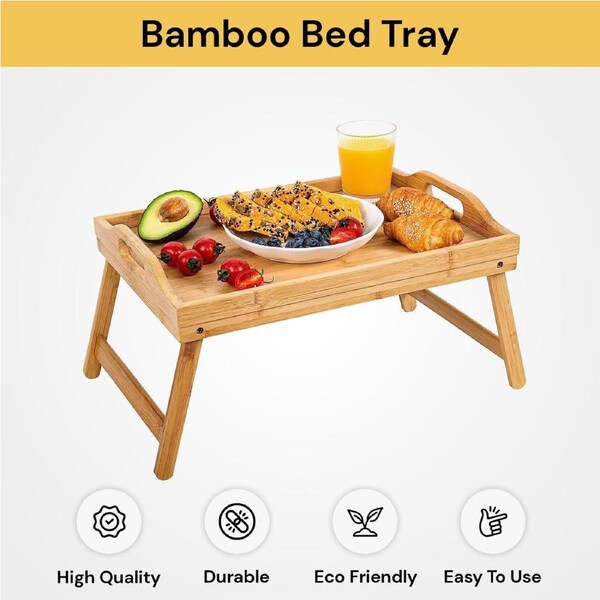Kitchen Natural Bamboo Bed Tray | Woolworths