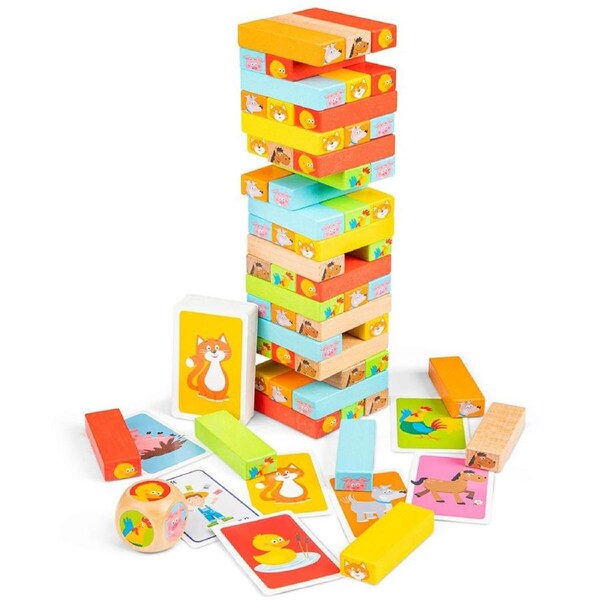 New Classic Toys FSC Stacking Tower Game Kids/Children Wooden ...
