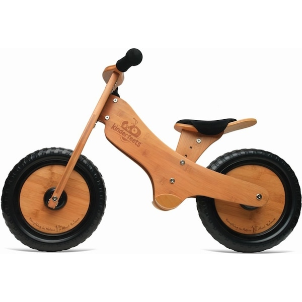 Kinderfeets 84cm Bamboo Balance/Training Bike Kids/Children Ride-On Toy BRWN 2+ | Woolworths