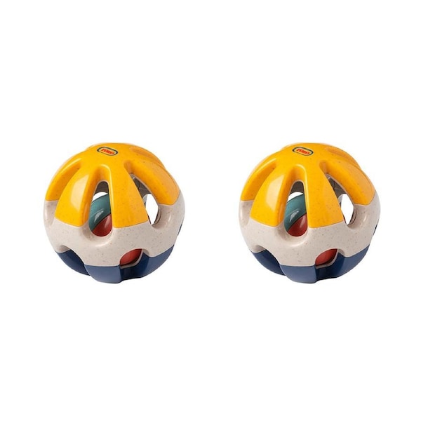 2x Tolo Toys Bio Plastic 8.5cm Roller Rattle Baby/Toddler Sensory Play ...