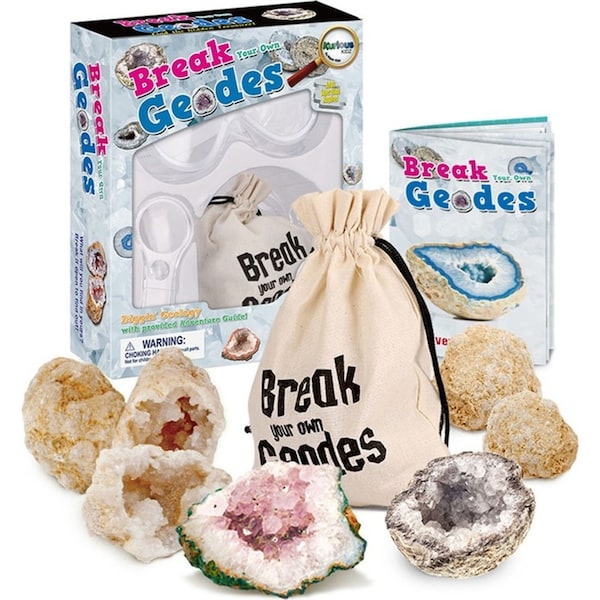 Kaper Kidz Break Your Own Geodes Discovery Tool Kit Kids/Childrens Toy ...