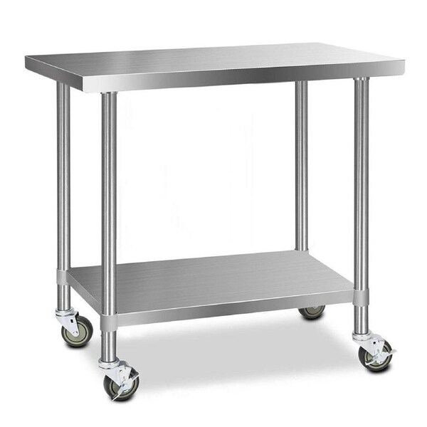 430 Stainless Steel Kitchen Benches Work Bench Food Prep Table with ...
