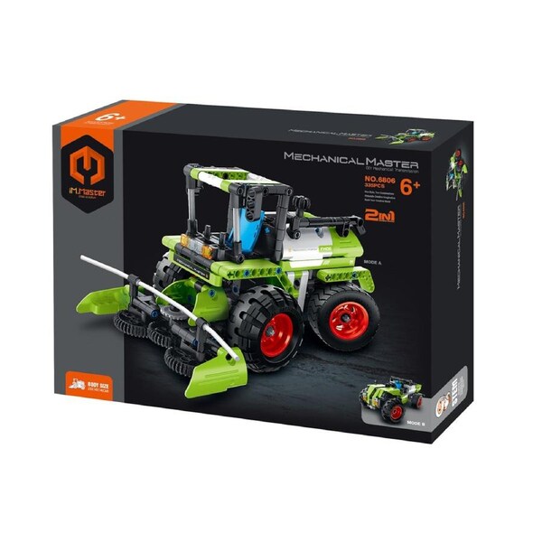 336pc iM.Master 2-in-1 Harvester To Tractor Building Blocks Kids Toy ...
